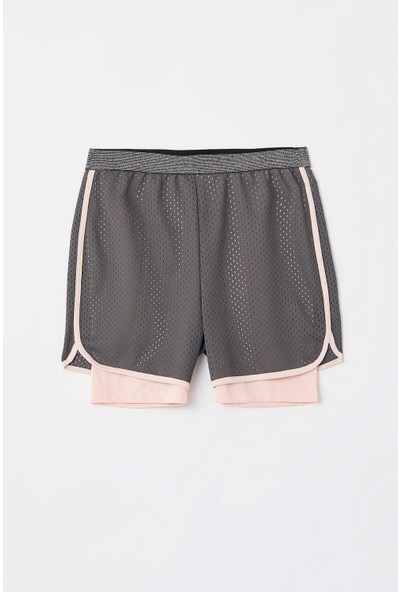 DeFacto Kız Çocuk Active Spor Kısa Tayt N9891A621SM