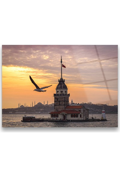 Glass Art Concept Kız Kulesi Cam Tablo