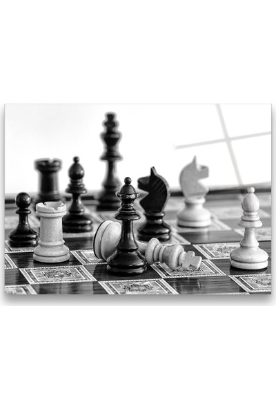 Glass Art Concept Satranç Takımı Cam Tablo