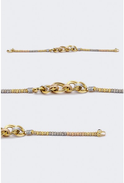 Uşaklıhafız Kuyumculuk 14 Ayar Altın Dorika Model Bileklik