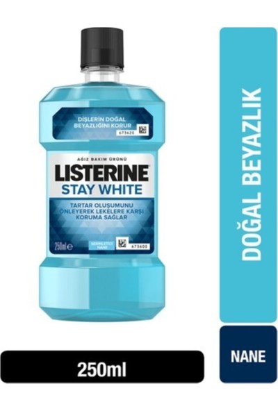 Lısterıne Stay White Serinletici Nane Ağız Bakım Suyu 250 ml Lısterıne Stay White Serinletici Nane Ağız Bakım Suyu 250 ml