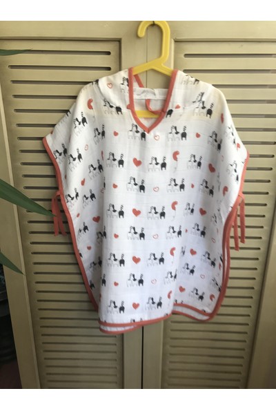 Chippytails Çocuk Müslin %100 Pamuk Panço-Bornoz Chippytails Çocuk Müslin %100 Pamuk Panço-Bornoz