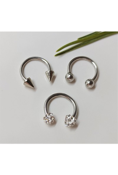 Işıl Aksesuar Cerrahi Çelik Piercing, Küpe, Kulak, Dudak, Kıkırdak, Tragus, Helix, (3 Lü Set) Işıl Aksesuar Cerrahi Çelik Piercing, Küpe, Kulak, Dudak, Kıkırdak, Tragus, Helix, (3 Lü Set)