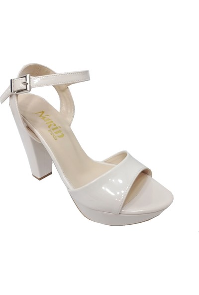 Narin 8024 Rugan 30MM Platform Topuklu Kadın Sandalet