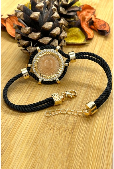 Yıldız Kuyumculuk 22 Ayar Çeyrek Altınlı Ipli Bileklik