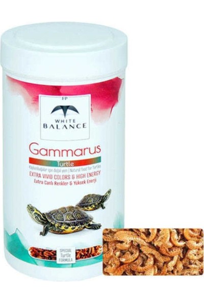 White Balance Gammarus Kaplumbağa Yemi 250 ml White Balance Gammarus Kaplumbağa Yemi 250 ml