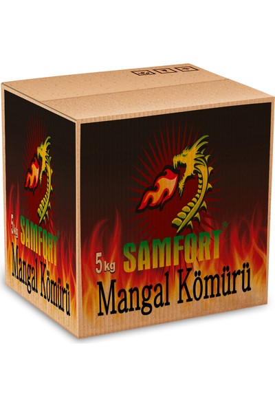 Samfort Meşe Mangal Kömürü Doğal Natürel Tozsuz 5 kg Samfort Meşe Mangal Kömürü Doğal Natürel Tozsuz 5 kg