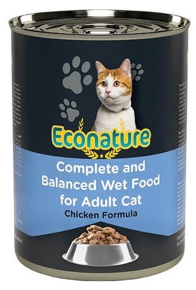 Econature Adult Tavuklu Yetişkin Kedi Konservesi 400 gr Econature Adult Tavuklu Yetişkin Kedi Konservesi 400 gr