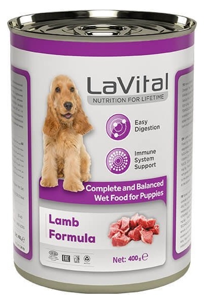 La Vital Lavital Puppy Kuzulu Bağışıklık Sistemi Destekleyici Yavru Köpek Konservesi 400 gr
