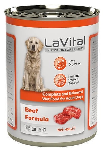 La Vital Lavital Adult Biftekli Bağışıklık Sistemi Destekleyici Yetişkin Köpek Konservesi 400 gr La Vital Lavital Adult Biftekli Bağışıklık Sistemi Destekleyici Yetişkin Köpek Konservesi 400 gr