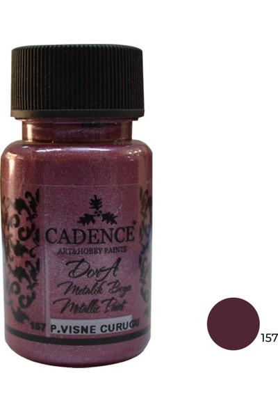 Cadence Boya Dora Metalik Boya 50 ml 157 Vişne Çürüğü Cadence Boya Dora Metalik Boya 50 ml 157 Vişne Çürüğü