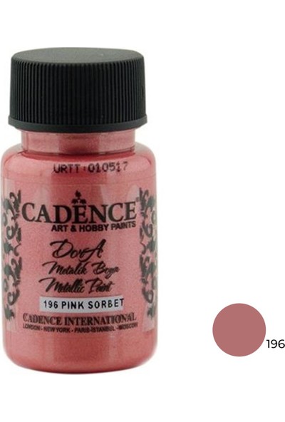 Cadence Boya Dora Metalik 50 ml 196 Pink Sorbet Cadence Boya Dora Metalik 50 ml 196 Pink Sorbet