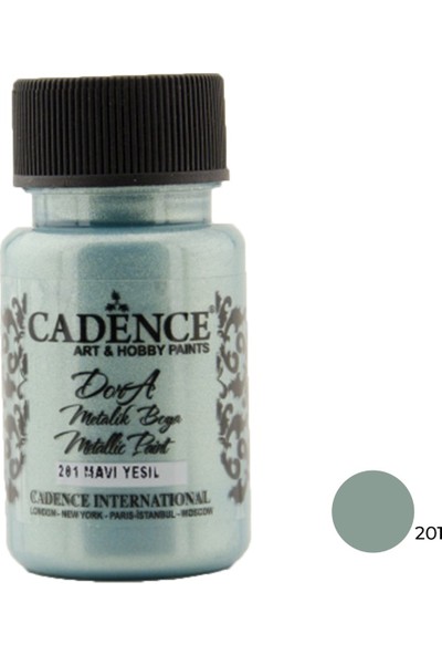 Cadence Boya Dora Metalik 50 ml 201 Mavi Yeşil Cadence Boya Dora Metalik 50 ml 201 Mavi Yeşil
