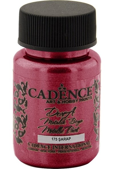 Cadence Dora Metalik Boya 50 ml Şarap 175 Cadence Dora Metalik Boya 50 ml Şarap 175