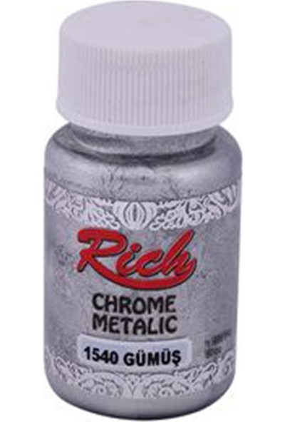 Rich Chrome Metalik 50 cc Gümüş 1540 Rich Chrome Metalik 50 cc Gümüş 1540