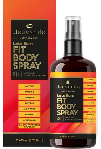 Jeuvenile Spor Öncesi Yağ Yakım Hızlandırıcı & Canlandırıcı Vücut Spreyi - Fit Body Spray 200 ml Jeuvenile Spor Öncesi Yağ Yakım Hızlandırıcı & Canlandırıcı Vücut Spreyi - Fit Body Spray 200 ml