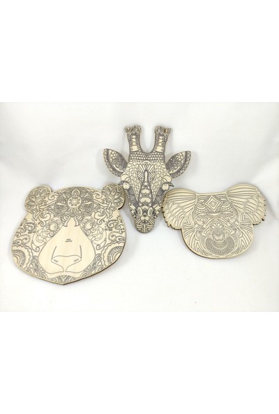 Eduthingz Hayvan Mandala Boyama Seti 1 3'lü