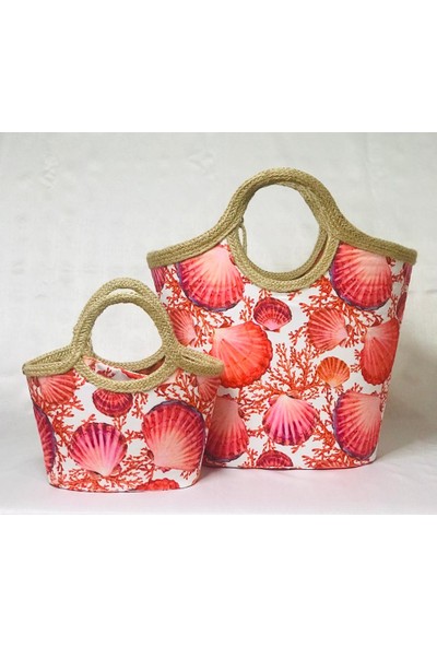 Çanta Tasarımcısı Anne & Kız Kombin Plaj Çantası Deniz Kabuğu Çanta Tasarımcısı Anne & Kız Kombin Plaj Çantası Deniz Kabuğu