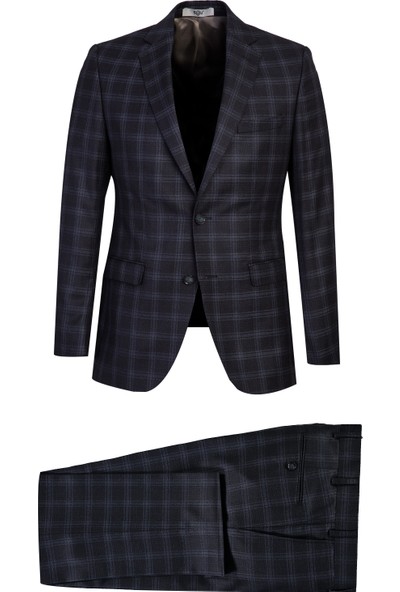 Kiğılı Regular Fit Ekose Takım Elbise