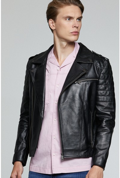 Derimod Speedy Erkek Deri Ceket Derimod Speedy Erkek Deri Ceket