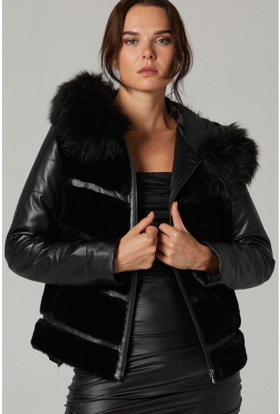 Derimod Loretta Kadın Deri Ceket Derimod Loretta Kadın Deri Ceket