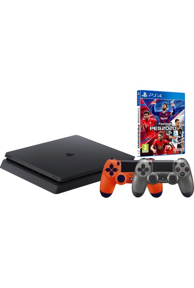 Sony Ps4 Slim 500GB Konsol + 2. Ps4 Kol + Ps4 Pes 2020Teşhir