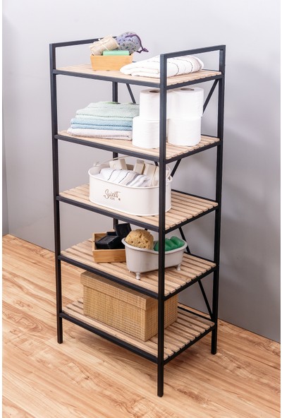 Mudesa Banyo Rafı Malzeme Dolabı 5 Raflı Havluluk Sabunluk Çok Amaçlı Raf Mudesa Banyo Rafı Malzeme Dolabı 5 Raflı Havluluk Sabunluk Çok Amaçlı Raf