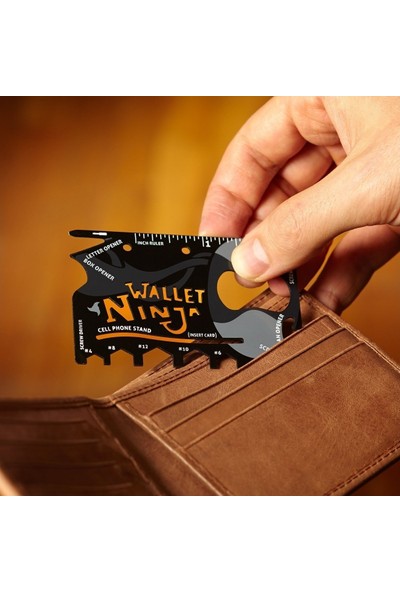 Andela Acil Durum Kiti Ninja Wallet Çok Fonksiyonlu Açacak Çakı Kart Bıçak Andela Acil Durum Kiti Ninja Wallet Çok Fonksiyonlu Açacak Çakı Kart Bıçak