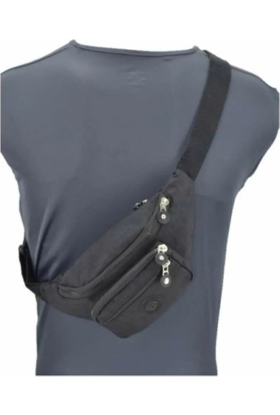 Newish Polo Krinkıl Kumaş Bel Çantası