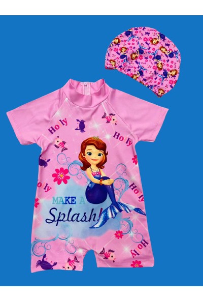 Lolli Boom Kids Kız Çocuk Sevimli Holly Deniz Kızı Hassas Ten Tam Vücut Mayo ve Bone - Surfers Lolli Boom Kids Kız Çocuk Sevimli Holly Deniz Kızı Hassas Ten Tam Vücut Mayo ve Bone - Surfers