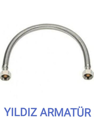 Yıldız Armatür Paslanmaz Çelik Örgülü Hortum,klozet,taharet Musluğu Fleksi Bağlantı Hortumu Flex 3/8-3/8 30 cm Yıldız Armatür Paslanmaz Çelik Örgülü Hortum,klozet,taharet Musluğu Fleksi Bağlantı Hortumu Flex 3/8-3/8 30 cm