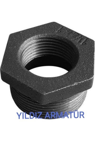 Yıldız Armatür Siyah Redüksiyon 3/4-1/2' Doğalgaz Için (2 Adet) Yıldız Armatür Siyah Redüksiyon 3/4-1/2' Doğalgaz Için (2 Adet)