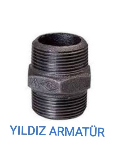 Yıldız Armatür Siyah Nipel 1/2' Doğalgaz Için (2 Adet) Yıldız Armatür Siyah Nipel 1/2' Doğalgaz Için (2 Adet)