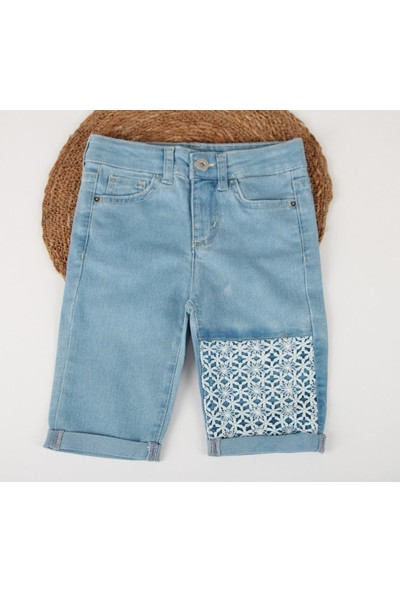 Sea Bubbles Dantelli Kız Çocuk Kot Şort Sea Bubbles Dantelli Kız Çocuk Kot Şort