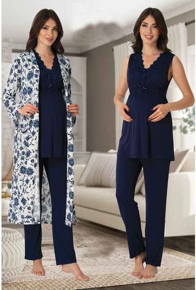 Lohusa Pijama Sabahlık Takım Effort 8034 Lohusa Pijama Sabahlık Takım Effort 8034