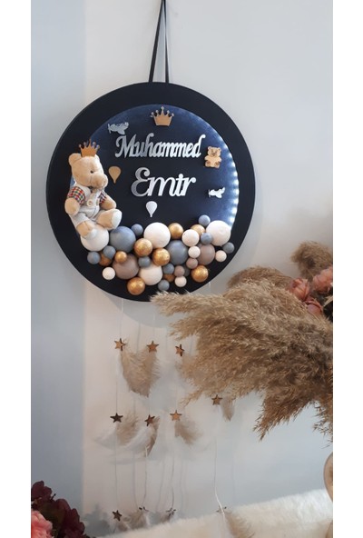 Bebek Stlye Bubble Tasarım Ahsap Bulut Sekili Kapı Süsü LED Isık Suleme Bebek Stlye Bubble Tasarım Ahsap Bulut Sekili Kapı Süsü LED Isık Suleme