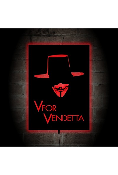 Lucarte Vandetta LED Işıklı Tablo Ahşap Duvar Dekoru Lucarte Vandetta LED Işıklı Tablo Ahşap Duvar Dekoru