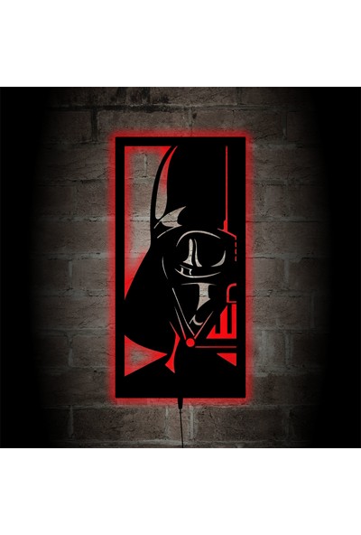 Lucarte Darth Vader LED Işıklı Tablo Ahşap Duvar Dekorasyonu Lucarte Darth Vader LED Işıklı Tablo Ahşap Duvar Dekorasyonu