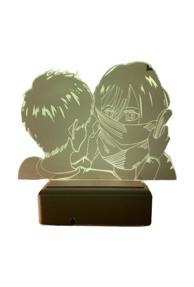 Modiwa Design Attack On Titan Mikasa - Eren 16 Renk Gece Lambası Modiwa Design Attack On Titan Mikasa - Eren 16 Renk Gece Lambası