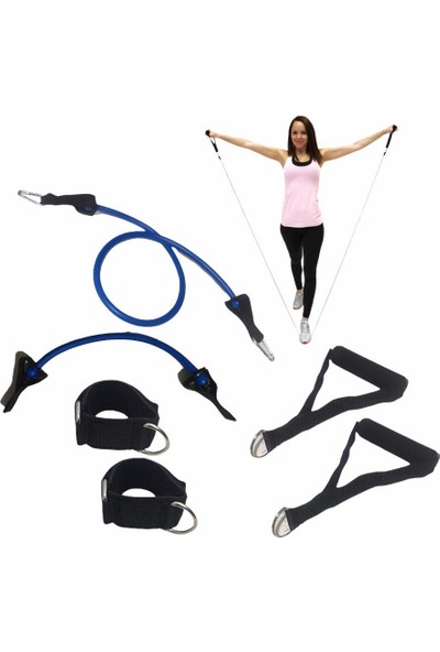 Ayak Direnç Lastiği + Egzersiz Güç Lastiği + El Aparatı + Ayak Aparatı 6 Parça Set - 1,4 cm Lastik Çapı Ayak Direnç Lastiği + Egzersiz Güç Lastiği + El Aparatı + Ayak Aparatı 6 Parça Set - 1,4 cm Lastik Çapı