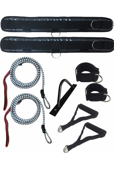 Belden Çift Kişi Bağlamalı Antrenman Güç Lastiği Seti - 2 Adet Kemer 2 Adet Lastik El Ayak, Duvar Aparatı Belden Çift Kişi Bağlamalı Antrenman Güç Lastiği Seti - 2 Adet Kemer 2 Adet Lastik El Ayak, Duvar Aparatı