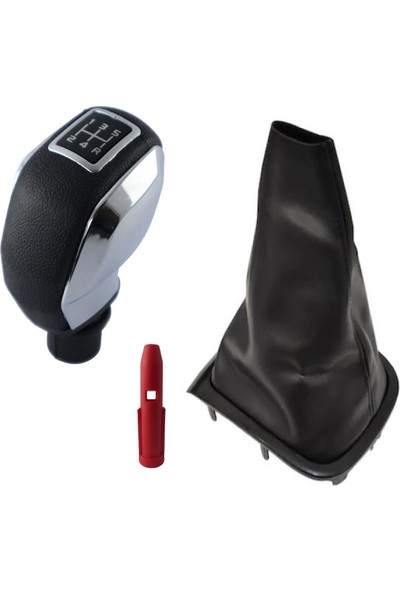 Moda Renault Fluence Siyah Vites Körüğü ve Krom Spor Vites Topuzu Moda Renault Fluence Siyah Vites Körüğü ve Krom Spor Vites Topuzu