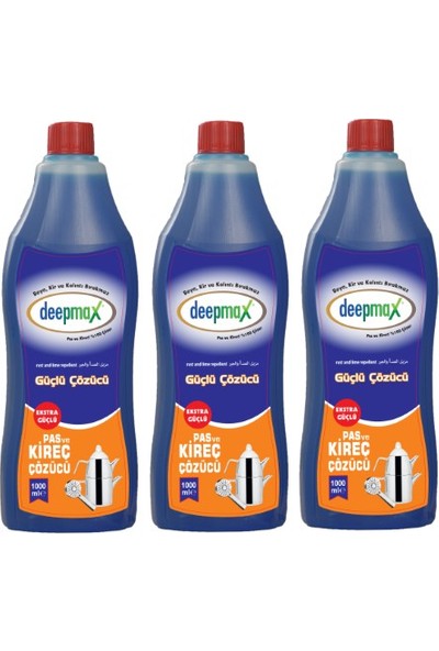 Deepmax Pas ve Kireç Çözücü 3 x 1000 ml