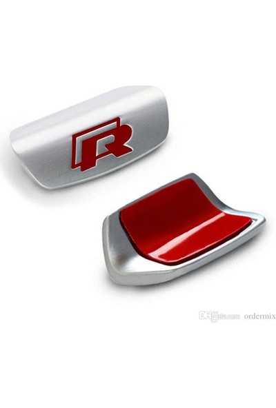 Space Vw R Direksiyon Logosu Arması Amblemi Kırmızı