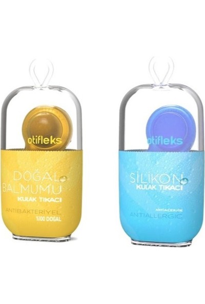 Silikon Kulak Tıkacı 4'lü + Balmumu Kulak Tıkacı 4'lü Silikon Kulak Tıkacı 4'lü + Balmumu Kulak Tıkacı 4'lü