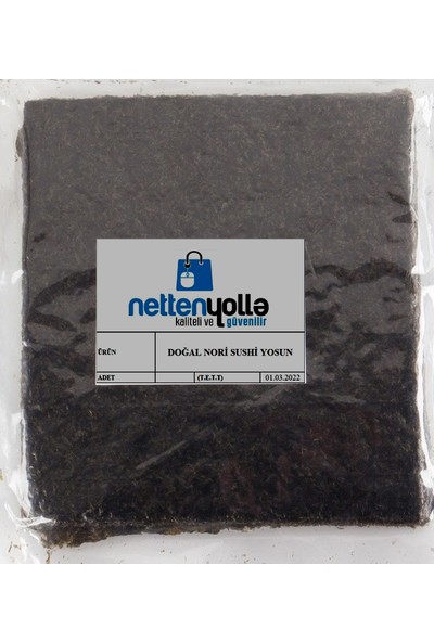 Organik Kurutulmuş Nori Sushi Yosunu Organik Kurutulmuş Nori Sushi Yosunu