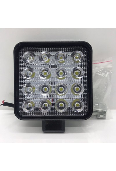 Cmsolar Çalışma Sis Lambası Kare 16 LED 48 Watt Cmsolar Çalışma Sis Lambası Kare 16 LED 48 Watt