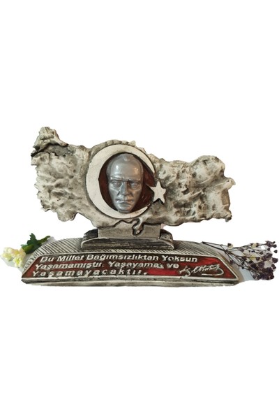Tumbled Workshop Atatürk Masa Üstü Tablo Armağanlik Dekoratif Eşya