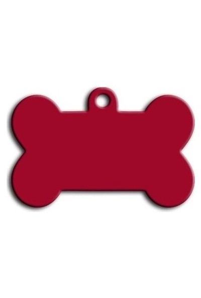 Altın Pati Küçük Kemik Kedi Köpek Künyesi Kırmızı