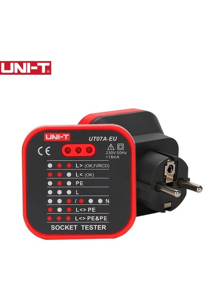 Unı-T UT07A Priz Test Cihazı Unı-T UT07A Priz Test Cihazı
